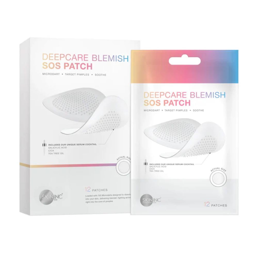 Amazon.com : SKIN Inc Deepcare Blemish SOS Pimple Patches for Face ...