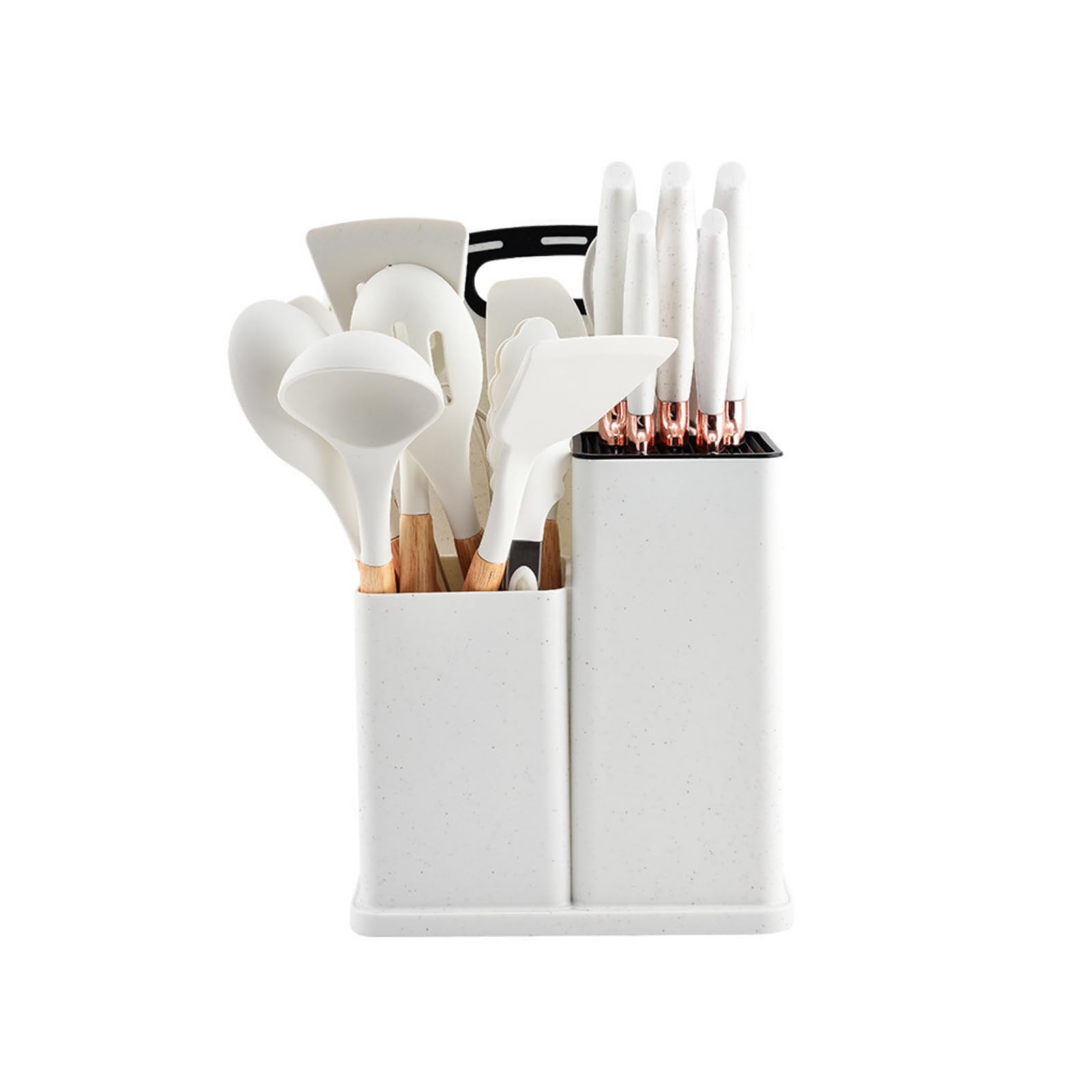 SV Home & Deco All-in-One 19-Piece Kitchen Utensils and Knives Set: 14 ...