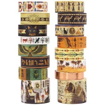 Amazon.com: Mooker 16 Rolls Washi Tape Set - Vintage Decorative Washi Tape for Journaling, Craft ...