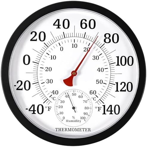 Amazon.com: Taylor Extra Large Metal Wall Indoor Outdoor Thermometer ...
