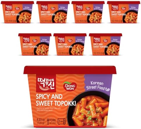 Amazon.com: [Dongwon] Authentic Korean Rice Cake Topokki with Sweet and ...