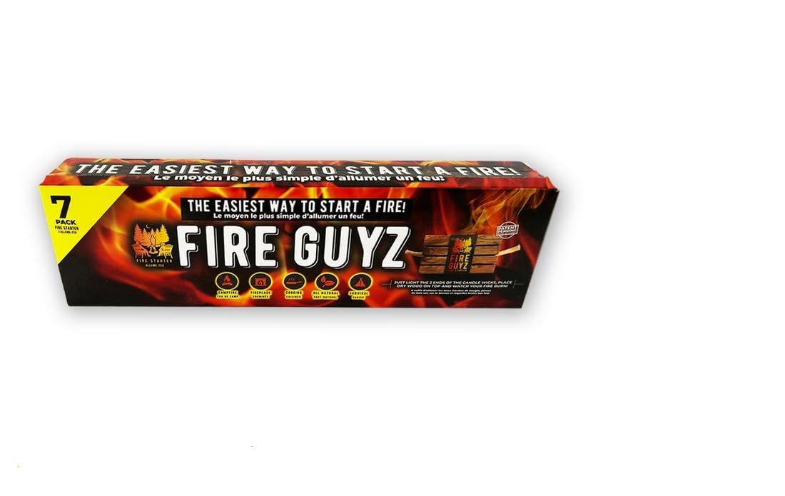 Amazon.com : Fire Guyz Fire Starter 7-Pack Campfire Fireplace Cooking ...