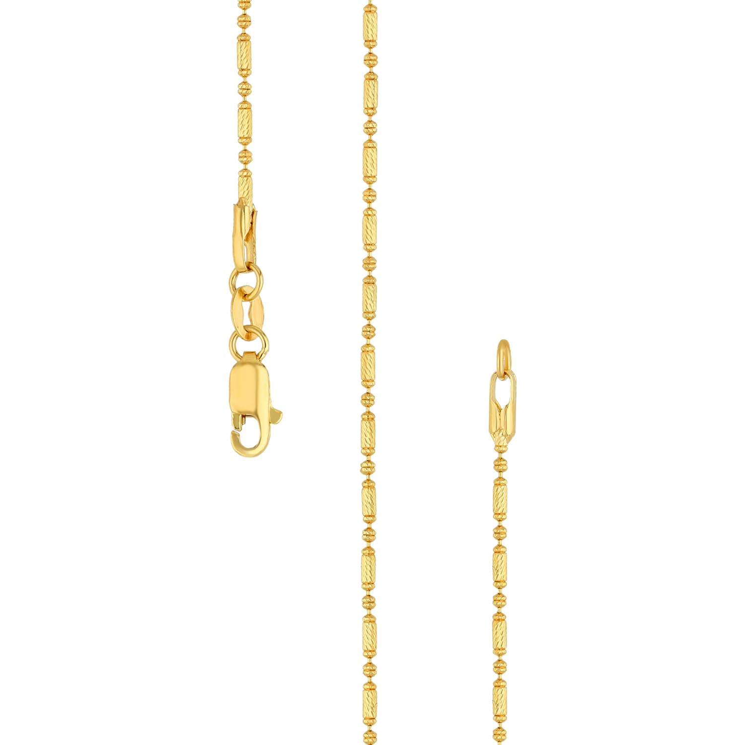 Malabar Gold & Diamonds Bis Hallmark (750) 18K Yellow Gold Chain For ...