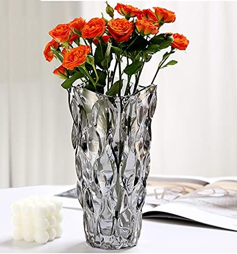 Amazon.com: Crystal Glass Colorful Vase,Flower Vase Decor for Home ...