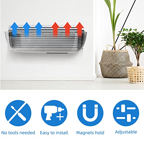 Snapklik.com : Powerful Magnetic Air Vent Deflectors, 9-15.5 Inches For ...