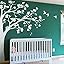 Amazon.com: Large Corner Tree Wall Decal with Big Blossoms, Birds and ...