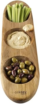 Oskeey Wooden Serving Platter : Amazon.co.uk: Home & Kitchen