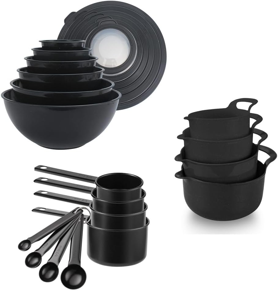 Amazon.com: COOK WITH COLOR Nesting Mixing Bowls and Measuring Cups ...