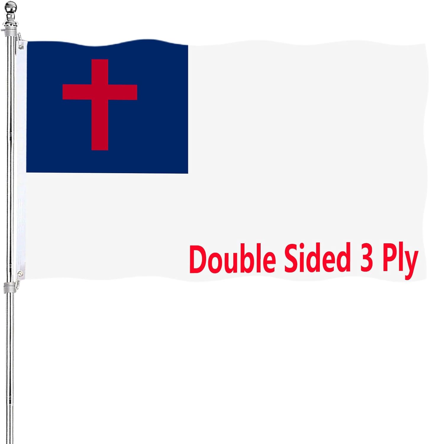 Amazon.com : Christian Flag Christianity Cross Church Jesus Faith Flags ...
