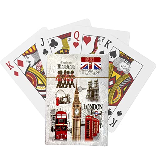 Souvenirs 2 London Playing Card Union Jack British Flag Playing Cards ...
