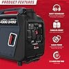 Amazon.com : A-iPower Portable Inverter Generator Gas, 4300W RV Ready ...