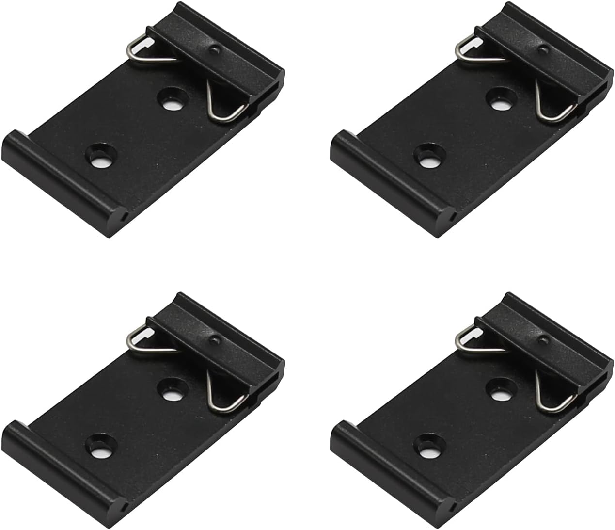Amazon.com: 4 Pcs 1.08 Width Universal DIN Rail Mount Clip Snap in ...