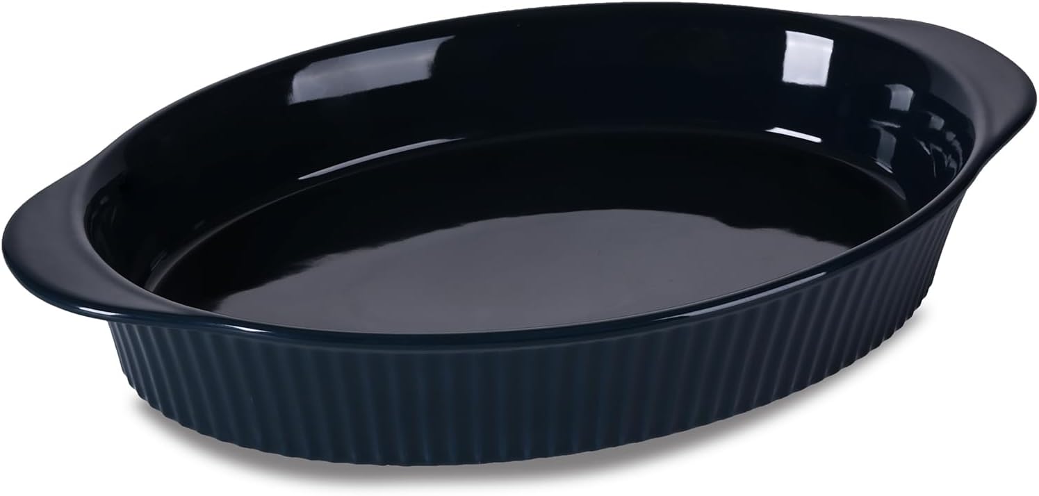 Amazon.com: LEETOYI Porcelain 9x13 Large Oval Au Gratin Pans,Baking ...