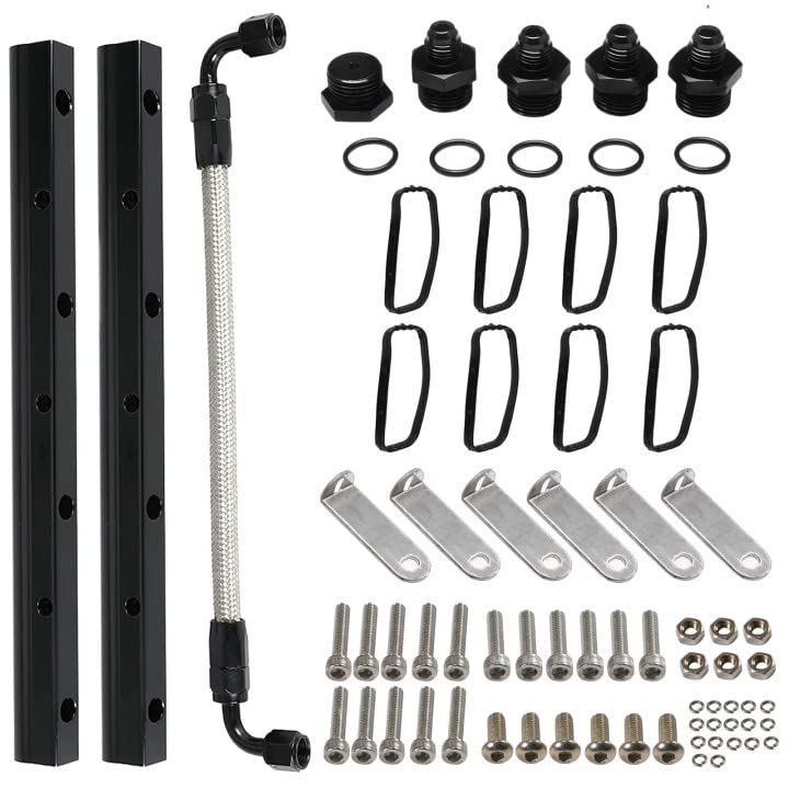 Amazon.com: YESHMA Billet Fuel Rail Kit Compatible With LS LS1 LS2 LS3 ...