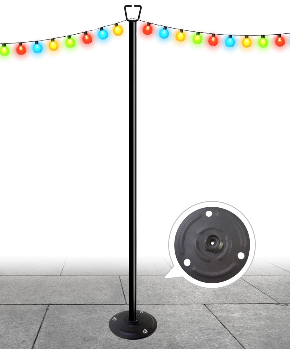 Outdoor Pole Light Stand DIY Outdoor String Light Pole Stand