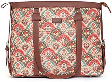 ZOUK Multicolor Abstract Printed Handmade Vegan Leather Women's Office ...