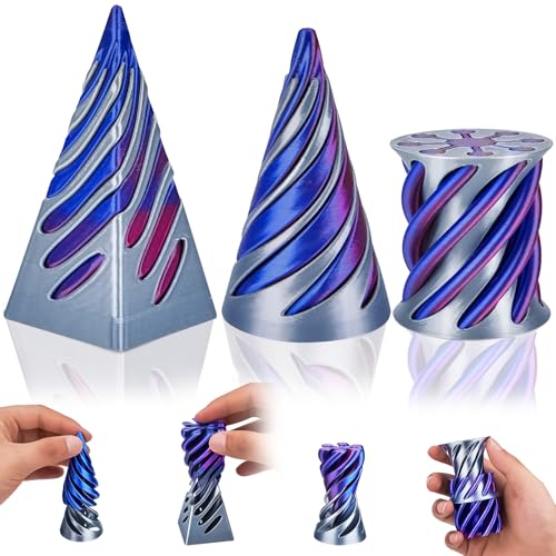 Pipihome Impossible Cone, 3PCS Spiral Cone Fidget Toy, 3D Printed The ...