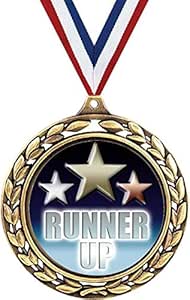 Amazon.com : Runner Up Medals - 2 1/2" Laurel Wreath Runner Up Medal ...