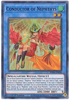 Amazon.co.jp: 遊戯王 英語版 PHRA-EN030 Conductor of Nephthys ネフティスの繋ぎ手 (スーパー ...