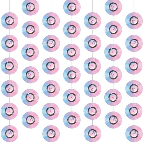 Amazon.com: Cindeer 8 Pieces Rock and Roll Party Decorations Retro ...