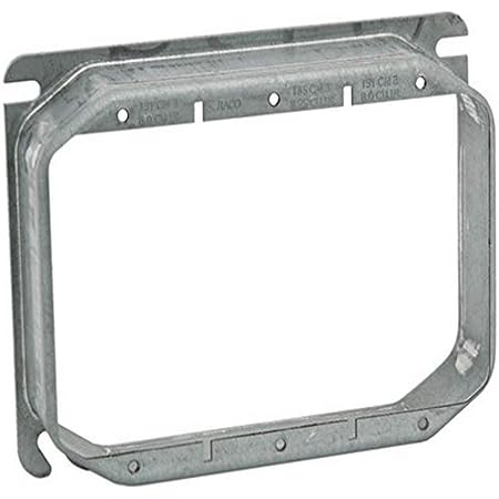 Hubbell-Raco 794 Mud Ring Cover, 3-Gang Device, 1-1/4", Raised, 4 ...