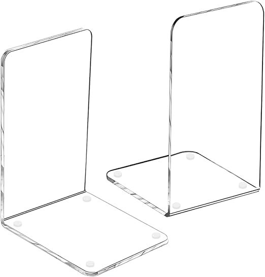 Amazon.com: Lulonpon 2 Pieces Book Ends, Bookend, Books Ends for ...