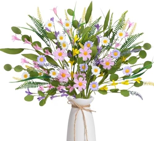 Amazon.com: YBB 8Pcs Easter Floral Egg Picks, 12.2in Artificial Easter ...