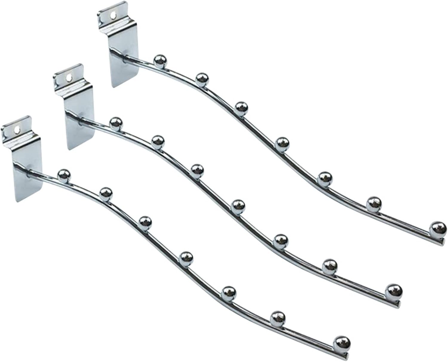 Syuanmuer 10PCS Slatwall Clothes Hanger,Wall Mount Waterfall Hanger ...