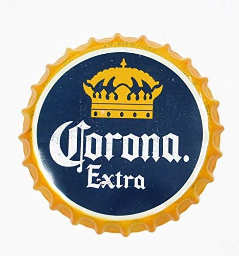 2BUT Corona Extra Decorative Bottle Caps Metal Tin Signs Cafe Beer Bar ...