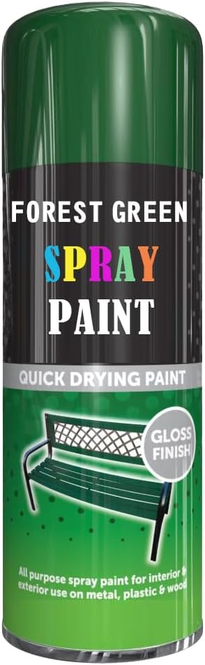 400ml All Purpose Forest Green 1738PR Spray Can Household Car Van Bike ...