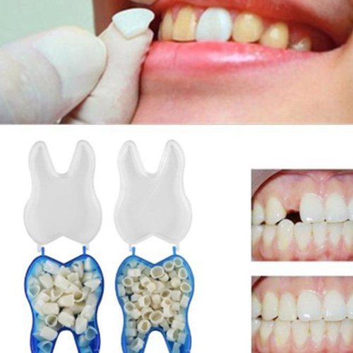 100 pcs Temporary Teeth Crown Resin Materials Realistic Oral Care ...