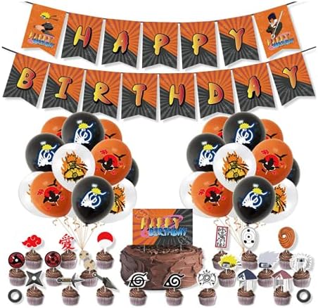 49 Naruto Birthday Party Supplies, Naruto Balloon Set, Naruto Happy ...
