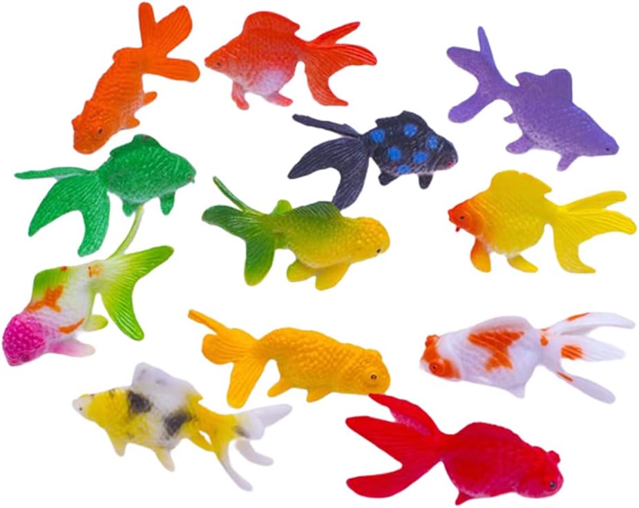 Amazon.com: iminfit Small Kawaii Ocean Fish Goldfish Animal Model ...