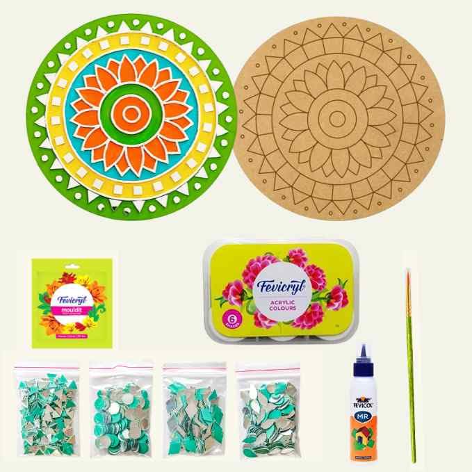 Decordial madhubani diy craft material kit for adults, art and craft ...