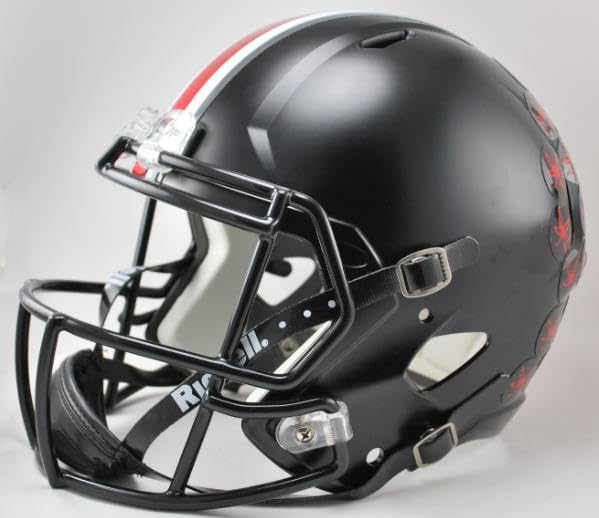 Amazon.com: Ohio State Buckeyes Alternate Black with Red Buckeye Leaves ...