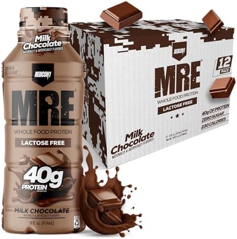 Amazon.com: REDCON1 MRE RTD Protein Shake | Milk Chocolate | Lactose ...