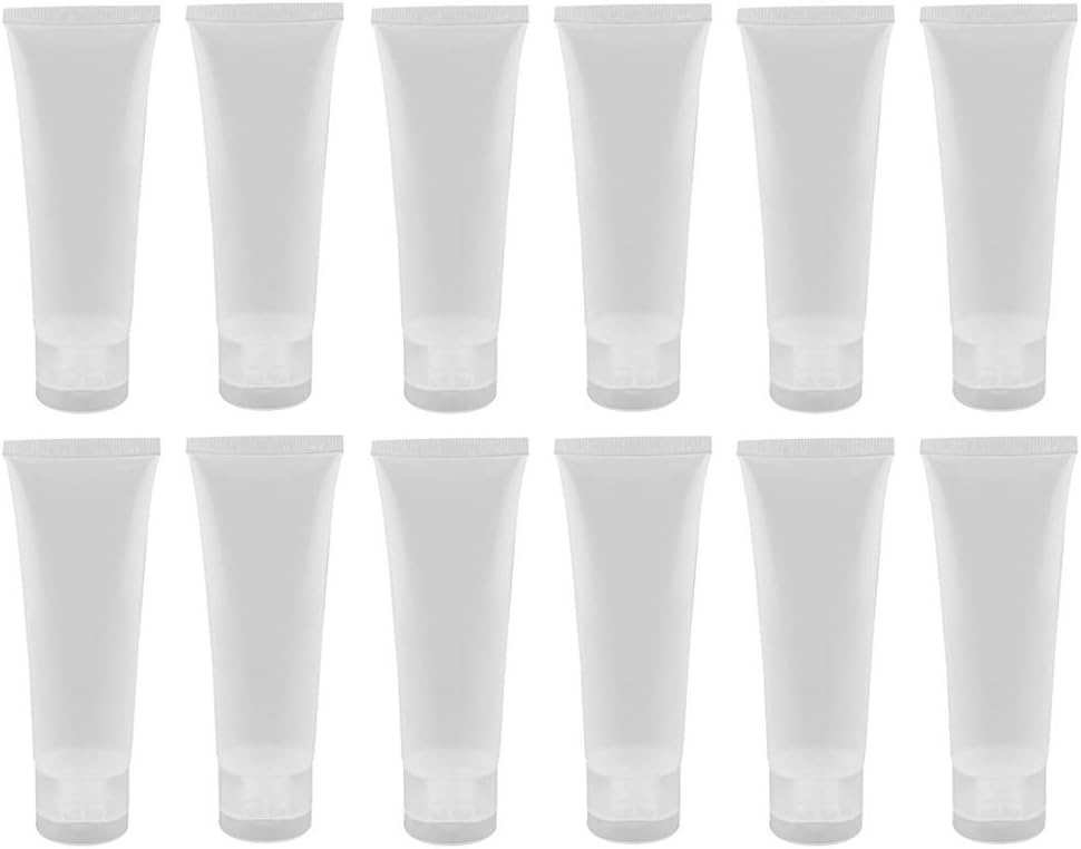 Amazon.com: 24PCS 50ml/1.7oz Empty Refillable Clear Plastic Squeeze ...