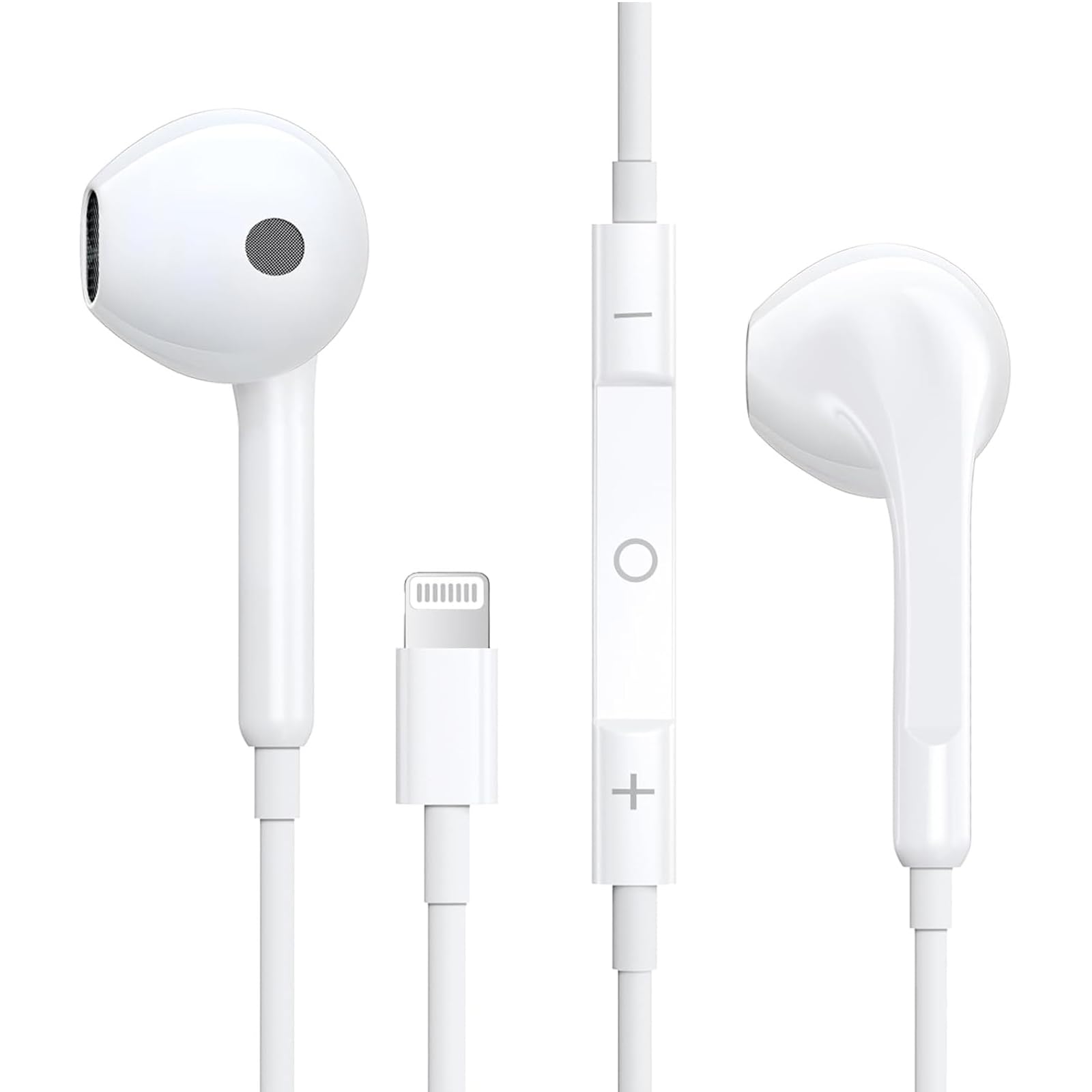 Apple Lightning Headphones for iPhone, Earphones Lightning [Apple MFi ...