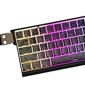 Amazon.com: dagaladoo White/Black PBT keycap,Shine Through keycaps 60 ...