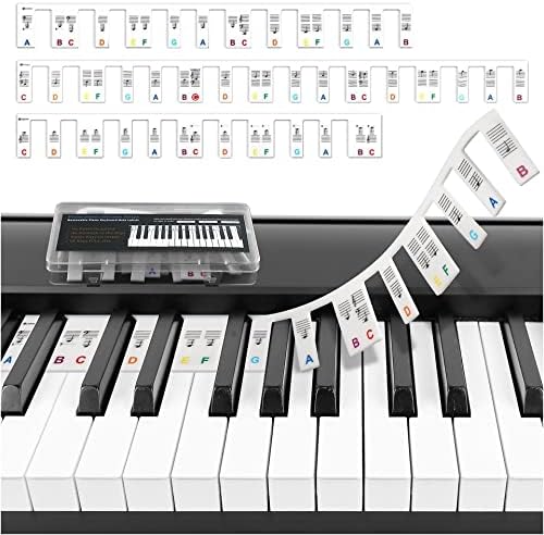 Amazon.com: Removable Piano Keyboard Note Labels,Piano Key Notes Guide ...