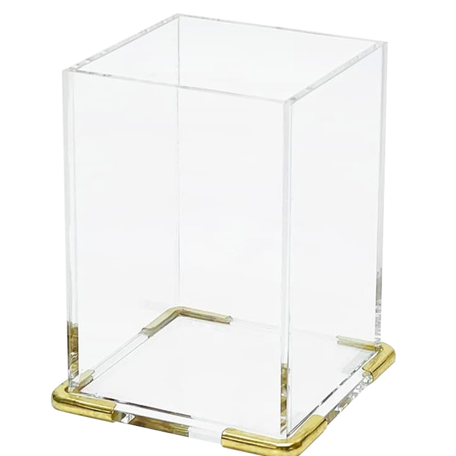 Amazon.com: pbf Clear Acrylic Pen Holder for Desk | Clear Pencil Holder ...