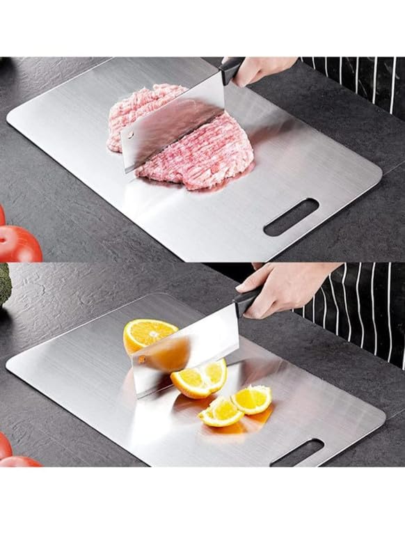Buy DEVRSHREE Cutting Boards for Kitchen Stainless Steel Cutting Board ...