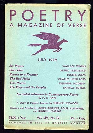 Poetry: A Magazine of Verse July 1939: Alfred Kreymborg: Amazon.com: Books