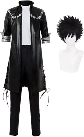 Amazon.com: QAHEART Anime MHA Dabi Cosplay Costume with Wig Leather ...