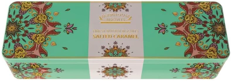 Amazon.com: Farmhouse British Biscuits, Kensington" Decorative Tin of ...