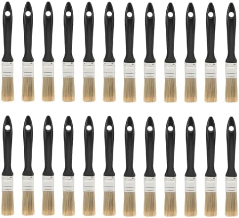 SENJEOK 24 PCS 1 Inch Flat Paint Brushes, Chip Paint Brush with Plastic ...