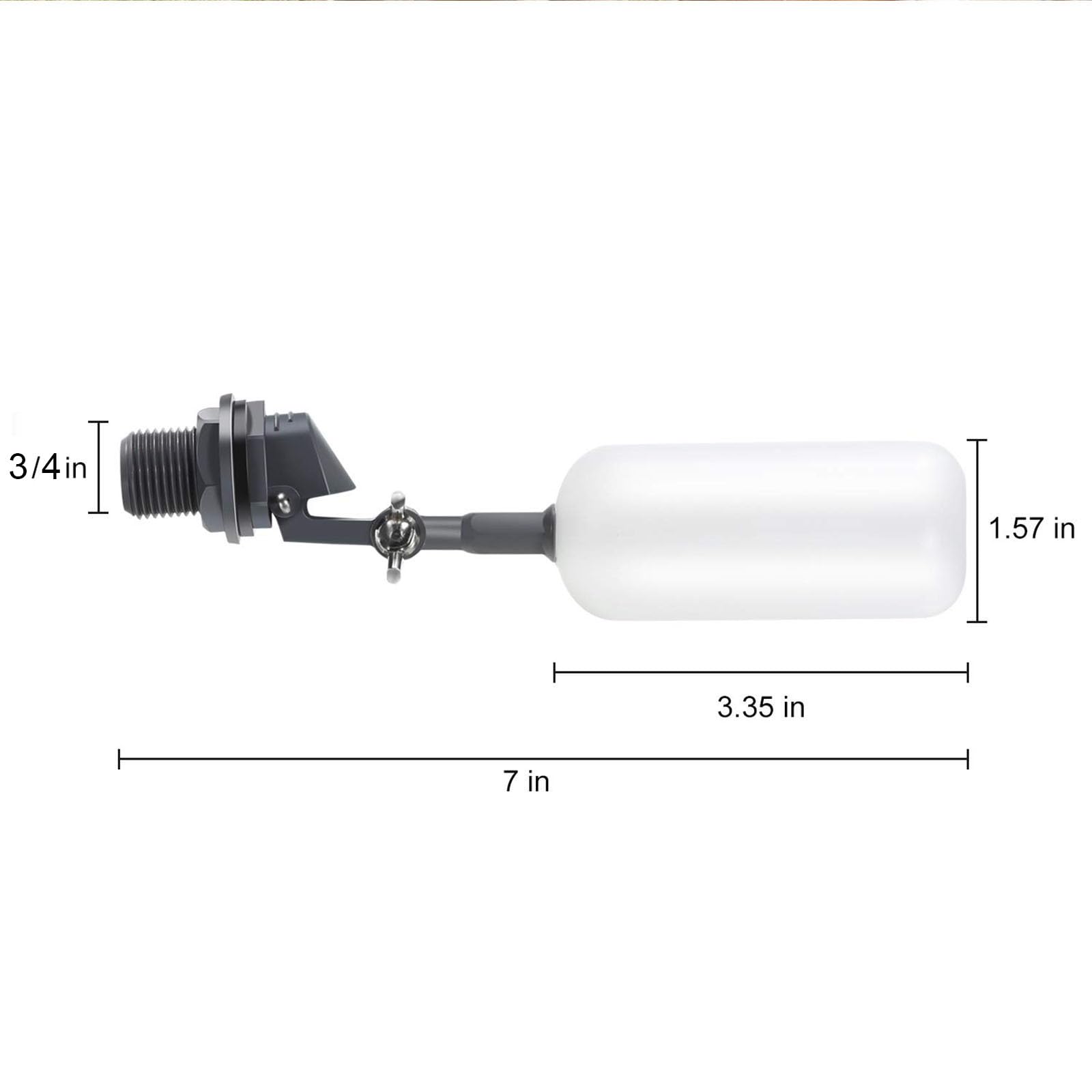 Snapklik.com : Blulu 3 Pcs Float Ball Valve, 1/2 Inch Water Tank Filter ...
