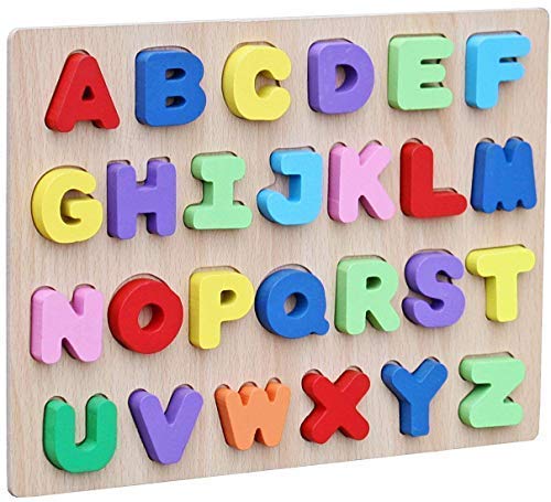 Lattice Learning Educational Wooden Capital Alphabets Letters Tray Toy ...