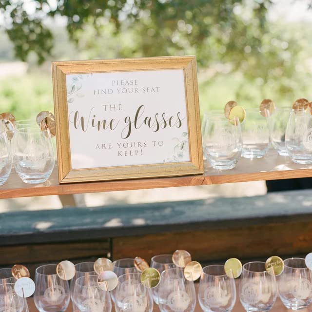 Snapklik.com : MEYA 30pcs Of Champagne Place Cards,Clear Acrylic Wine ...