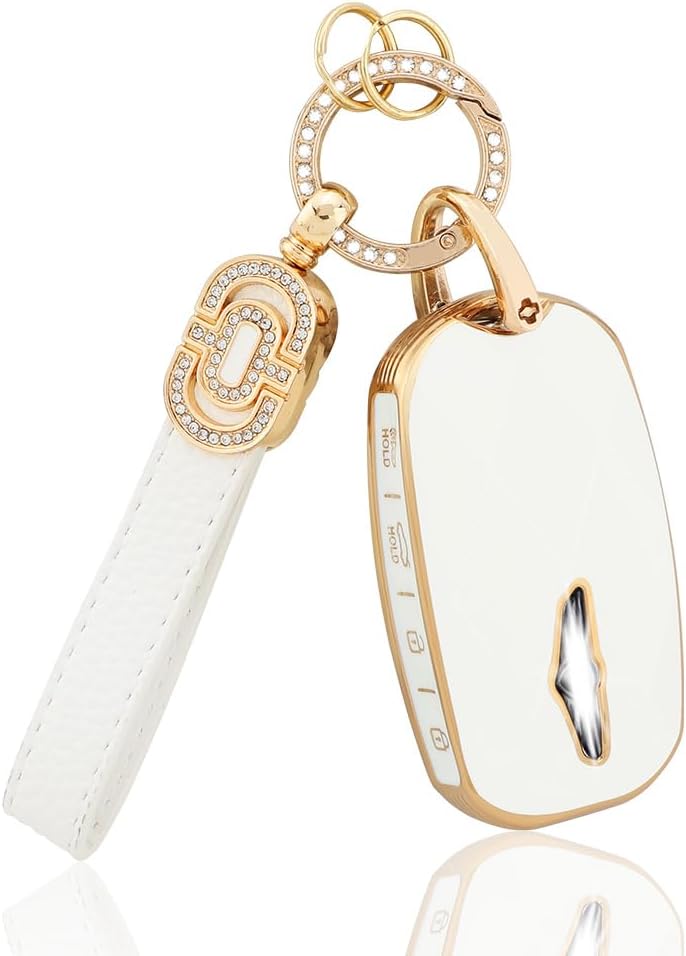 Amazon.com: CARFIB Key Fob Cover for 2023 Genesis GV60 G90 8 Button ...